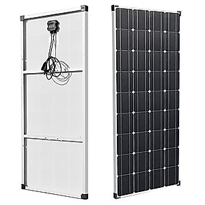 XINPUGUANG 100Watt 12Volt Solar Panel Monocrystalline Lightweight Module High Efficiency for RV Marine Boat Off Grid (100W Solar Panel)