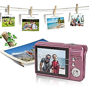 Digital Camera,2.4 Inch FHD Pocket Cameras Rechargeable 24MP Camera for Backpacking, 8X Digital Zoom Compact Cameras for Photography, sd Card 32GB