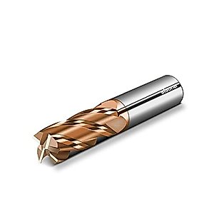 sisona 1/2" Square Nose Carbide End Mill Bits - 4 Flutes，1/2" Diamter，3'' Overall Length - Sharpness，Durable，Smooth Cutting