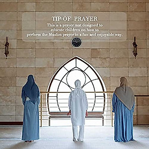 jiaohaowei Interactive Smart Prayer Mats for Kids Muslim Soft Islamic Cartoon Prayer Mat Muslim Prayer Mat Salah Best Ramadan Gift for Boys Girls