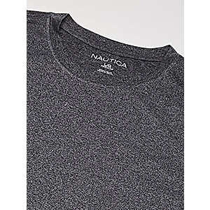 Nautica mens Active Short Sleeve Performance T-shirt T Shirt, Grey Marled, X-Large US
