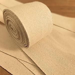 Cotton Twill Tape 2inchx5yards Herringbone Webbing Strapping Natural Beige Bias Tape, Ribbon, Binding Ideal Strap Sewing, Book Binding, Cloth - Fabric Ribbon Seam Binding Gift Wrapping Home Decoration