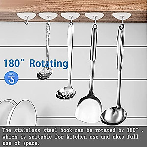DSSPORT 20Pack Triangular Self Adhesive Hooks, Wall Hooks for Hanging Heavy Duty Self Stick Hooks Kitchen Bathroom Window Ceiling Waterproof and Oilproof Reusable Seamless Hooks