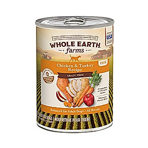 Whole Earth Farms Grain Free All Breed –Adult Canned Wet Dog Food 12.7 Ounce (Pack of 12)