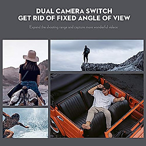 GoolRC RC Drone with Camera 4K Drone Dual Camera LS-XT6 Track Flight Gravity Sensor Gesture Photo Video Altitude Hold Headless Mode RC Quadcopter for Adults Kid 3 Batteries