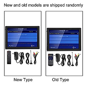 Leftwei Romantic PresentMini HD TV, Digital TV,Digital Television, 14inch Monitor for Home Car