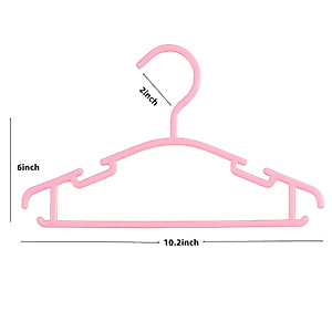 30 Pack Pink Baby Nursery Closet Hangers,Non-Slip Laundry Infant Pant Hanger for Newborn Clothes Gift,Ultra-Thin Child Coat Hanger for Girl Boy Toddler Kid