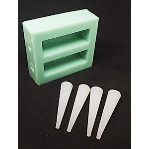 Original Hobby-CAST Slimline 2 Cavity Silicone Mold Tube-in Label Casting