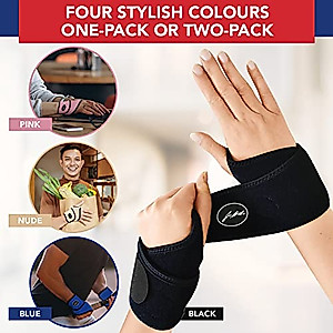 Dr. Arthritis Doctor Developed Copper Wrist Brace/Wrap for Carpal Tunnel Support, Wrist Splint Brace -F.D.A. Medical Device & Doctor Handbook-Night Support for Women Men-Right & Left hands (Single)
