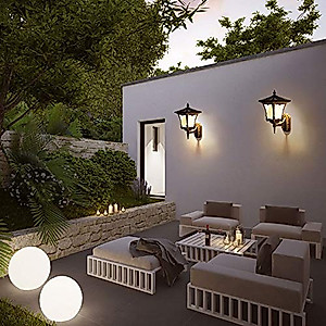 Ksainiy Led Solar Outdoor Metal Wall Lamp Modern Minimalist Villa Garden Lamp Waterproof Outdoor Solar Light Home Garden Street Light Door Light