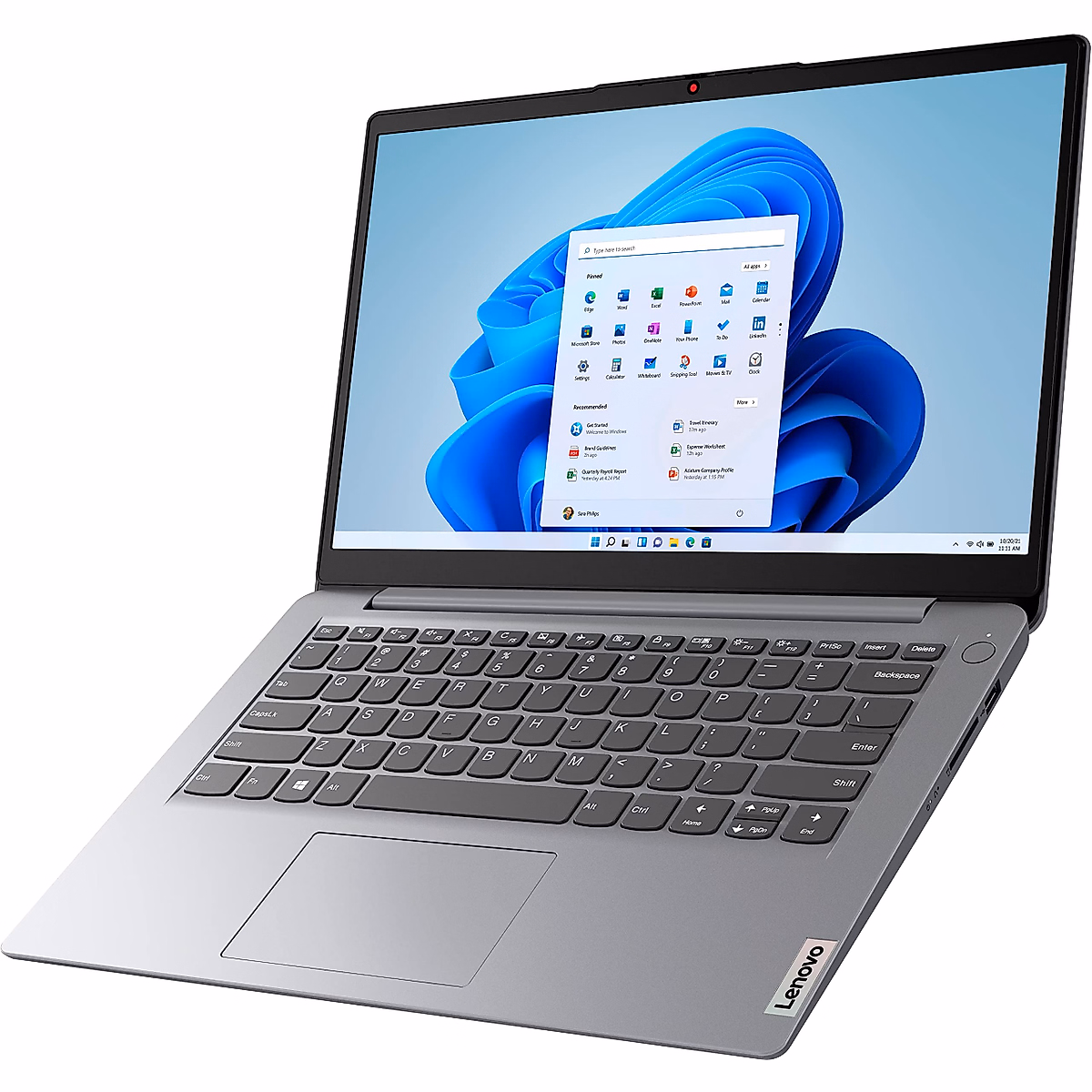 Lenovo Ideapad 1i, 14.0" Laptop, Intel Pentium Silver N5030 Quad-core Processor, 4GB RAM, 192GB Storage(128GB SSD+64GB Card), WiFi, Webcam, Bluetooth, 1 Year Office 365, Windows 11 S, TGC Accessories