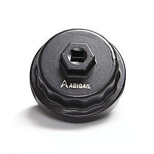 Heavy Duty Oil Filter Wrench Compatible with Toyota,Lexus,RAV4,Camry,Tundra,Highlander,Sienna Oil Filter Cap Removal Socket Tool for 2.5-5.7L Engine with 64mm Cartridge Style Oil Filter Housing