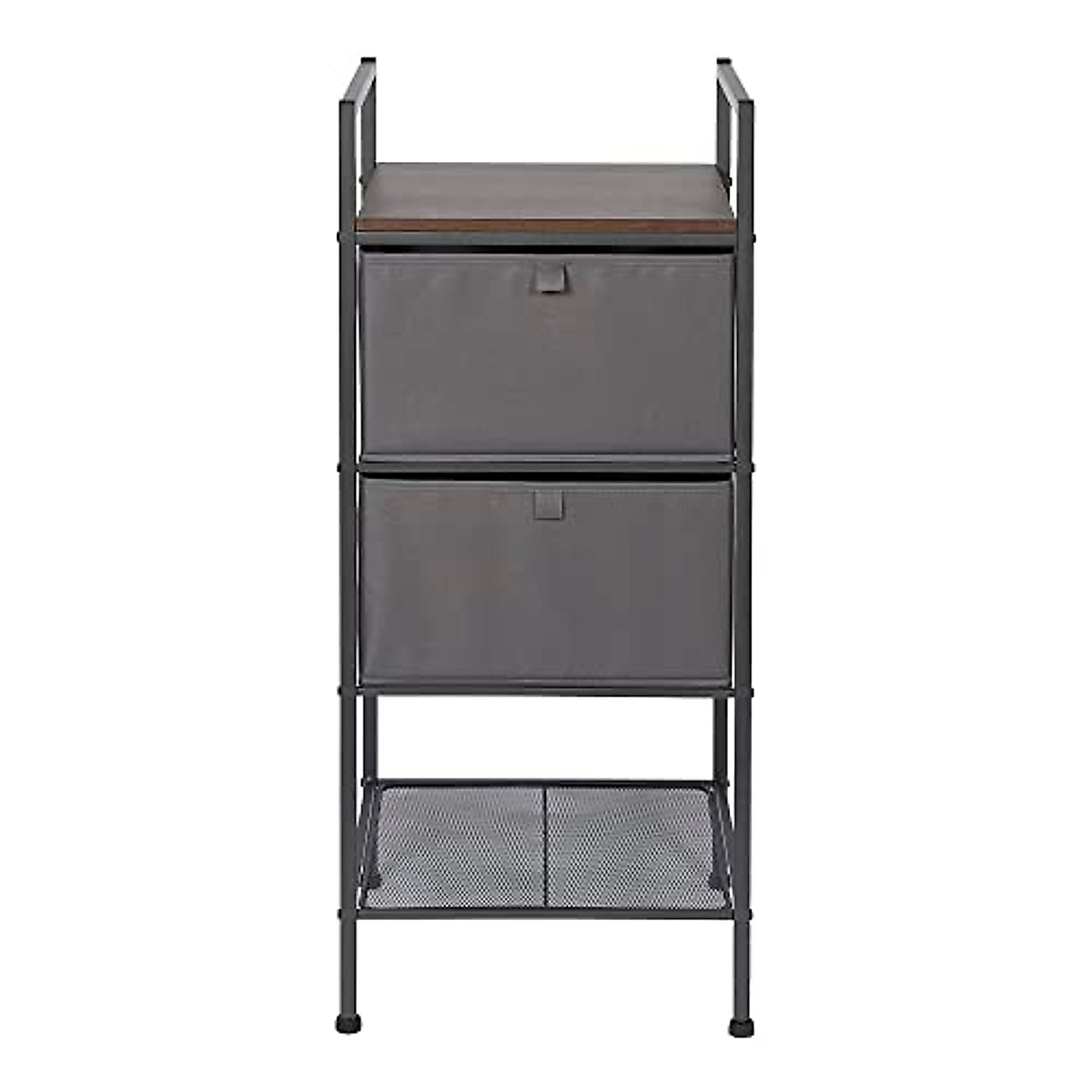 4-Tier Stackable Storage Tower With Drawers by Neatfreak! - Storage Cabinet With Drawers and Shelves For Clothes, Shoes & Accessories - Bedroom, Closet & Bathroom Organizer Tower