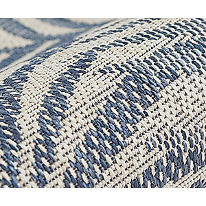 Momeni Riviera Transitional Indoor/Outdoor Area Rug, Blue, 2' X 3'