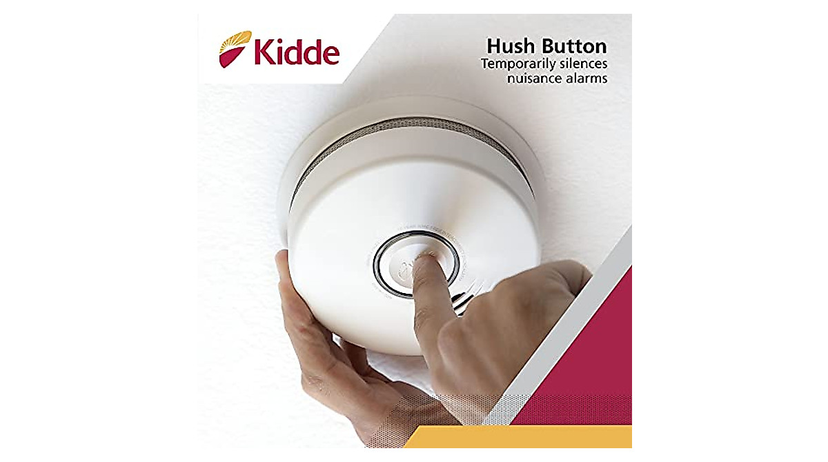 Kidde Smoke Detector: 10-Year Battery, Voice Alert