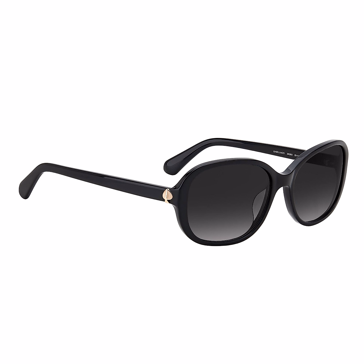 Kate Spade New York Izabella/G/S Womens Sunglasses Black Gold/Grey Shaded One Size
