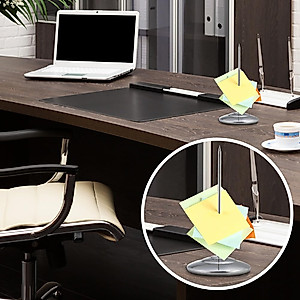 Restaurant Receipt Holder, Stainless Steel Check Spindle with 3.2 Inch Round Base, Desk Straight Rod 6.3 Inch Long for Bill Fork Stick and Paper Memo Holder Spike, 2 Pcs