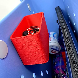 FRESHe BAGLETS – Key Holder – Organizer Compatible with Tote Bags – Tote Bag Charm Accessory – Compatible with Bogg Bags, Simply Southern & Others – Made in USA - Red