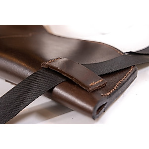 Shatterproof Archery Leather Hip Quiver Rear Facing (Right Hip)