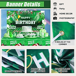 130 Pcs Football Party Decorations Football Birthday Party Decorations Include Football Tablecloth Foil Balloons and Football Banner Sports Themed Party Supplies Football Party for Boys Birthday