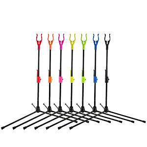 SHARROW Archery Recurve Bow Stand Holder Portable Foldable Bowstand (Black)