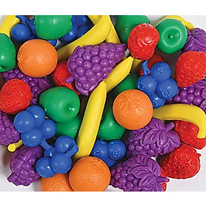 Edx Education Fruit Counters - Set of 108 - Early Math Manipulative for Kids - Teach Beginner Addition and Subtraction - Build Counting, Sorting and Language Skills