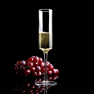 Champagne Flute Elegant Hand Blown Wedding Champagne Flutes Glasses Lead-free 4/pack