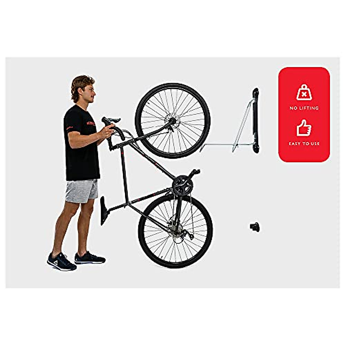 Steadyrack Bike Racks - Classic Rack - Wall Mounted Bike Rack Storage Solution for your Home, Garage, or Bike Park