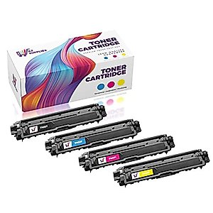 AZ Compatible Toner Cartridge Replacement for Brother TN221 TN225 Hl-3170Cdw Mfc 9130CW Hl-3140Cw (Black, Magenta, Yellow, Cyan, 4-Pack)