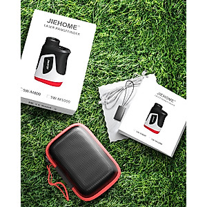 Golf Rangefinder 800Yds Laser Range Finder 6X Flagpole Lock Pin Vibration Slope Compensation Golfing Distance Finder Continuous Scan Speed Measure Rechargeable Yardage Rangefinders