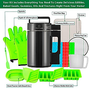 Infusion Buds Butter Infuser Machine- 2023 Herbal Butter Maker Machine | Herbal Butter & Oil Infuser Machine. Butter Machine | Includes Decarb Box And Tons Of Accessories