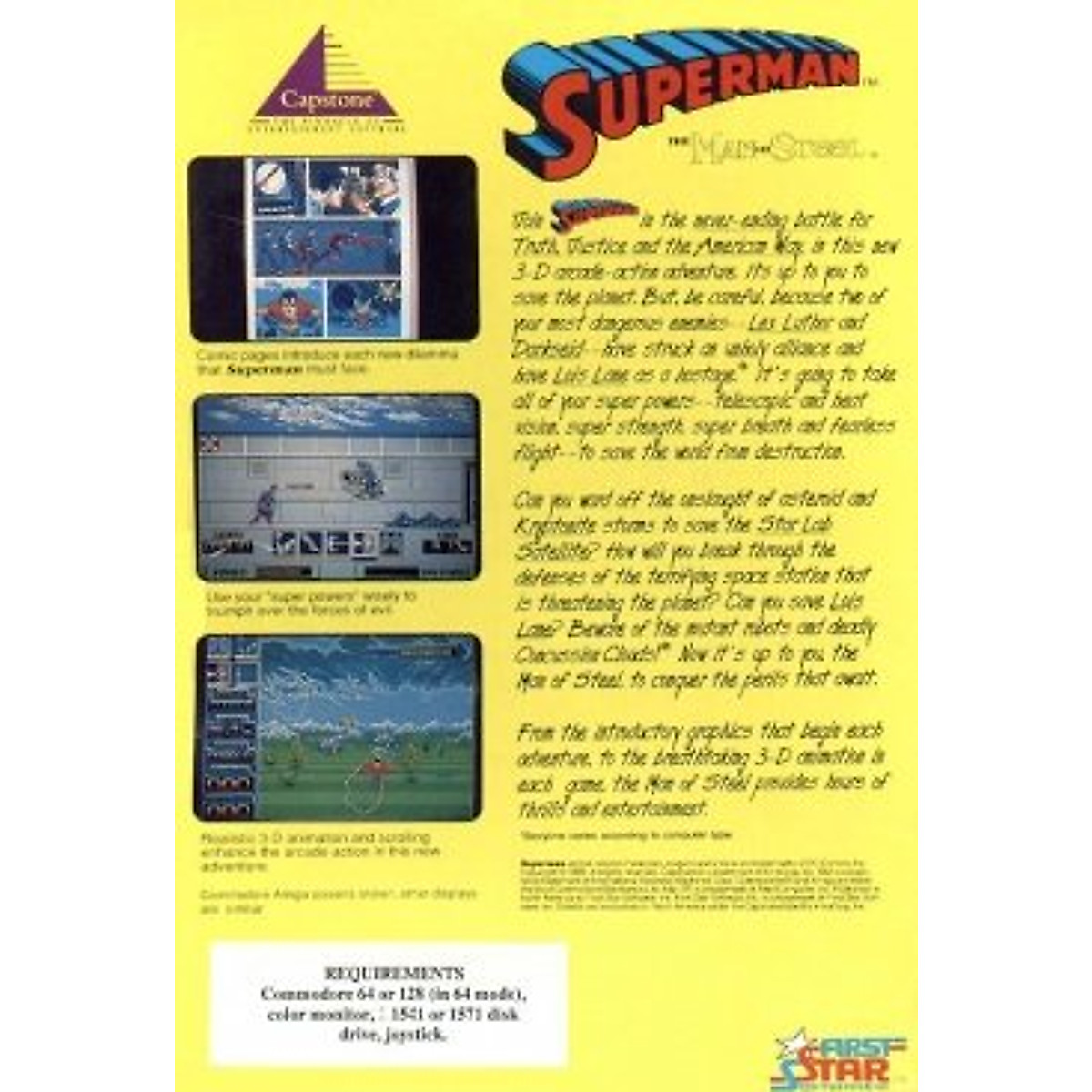 Superman: Man of Steel - Commodore 64
