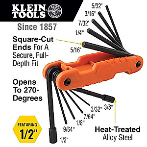 Klein Tools 80141 Hand Tools Kit includes Pliers, 41-Piece & 80019 Tool Set, Multi-Bit Screwdriver and Nut Driver Tool Kit, 28 Different Industrial Strength Bits and Sizes, 4-Piece