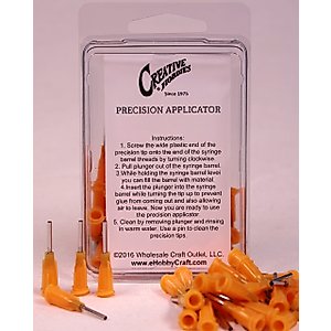 Creative Hobbies® 15 Gauge 0.5 Inch, Precision Applicator Dispenser Needle, Stainless Steel Blunt Tip, 50 Pieces in Storage Pack
