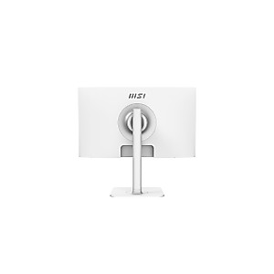 MSI Modern MD241PW, 24" Monitor, 1920 x 1080 (FHD), IPS, 75Hz, TUV Certified Eyesight Protection, 5ms, HDMI, USB C, Tilt, Swivel, Height Adjustable, Pivot, White