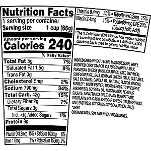 Quaker Roni Cups Mix 2.32 oz Pack of Cups, Parmesan & Romano Cheese Pasta, 27.84 Ounce, (Pack of 12)