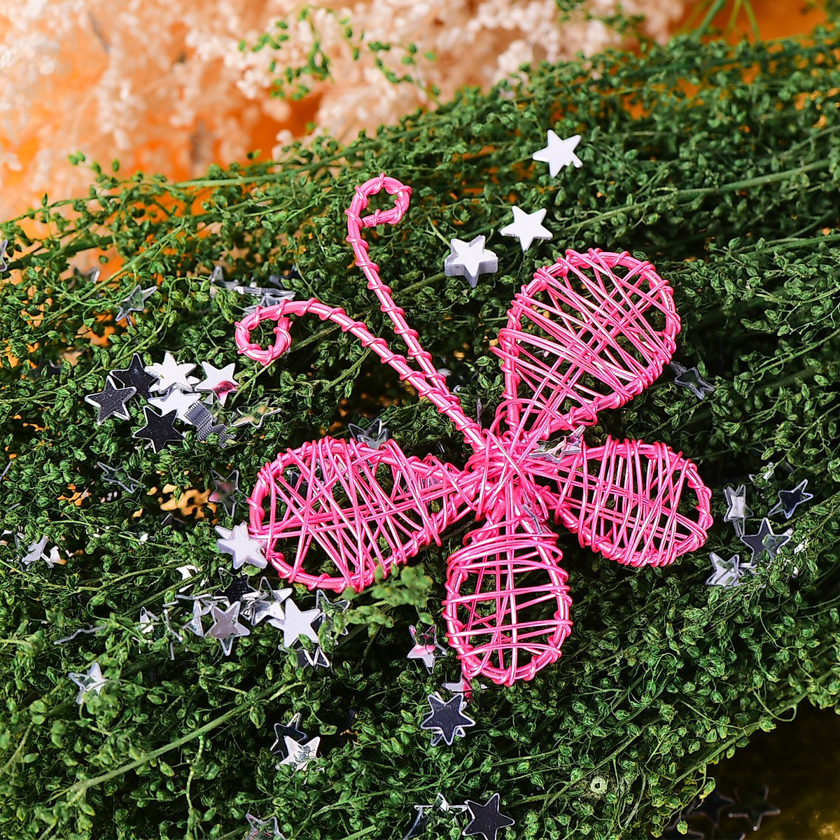 EBOOT Silver Star Confetti Glitter Star Table Confetti Metallic Foil Star Sequins for Thanksgiving Winter Christmas Wedding Birthday Party Graduation Festival Decorations, 30 Grams/ 1 Ounce