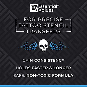 Tattoo Transfer Gel Solution (8 fl oz) Tattoo Stencil Gel For Sharp, Dark & Clean Stencils - Tattoo Transfer Liquid Designed To Last All Day