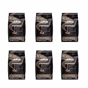 Lavazza Espresso Whole Bean Coffee Blend, Medium Roast, 2.2 Pound Bag (Case of 6 Bags) – Packaging May Vary