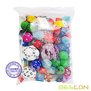 Bescon Big Better Rejects Dice Pack 100+, Second Dice Set 100pcs