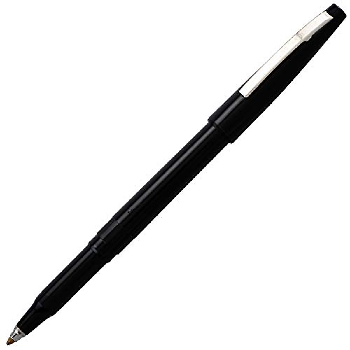 Pentel Rolling Writer Roller Ball Pen, Medium Line, Black Ink, Pack of 5 (R100BP5A)