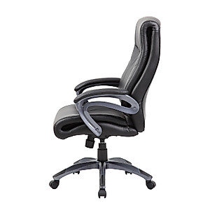 Boss Office Products Boss Double Layer Executive Chair, Black (B8661)