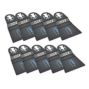 Versa Tool MB10D 65mm HCS Multi-Tool Saw Blades 10/Pk Fits Fein Multimaster, Dremel, Bosch, Craftsman, Ridgid Oscillating Tools