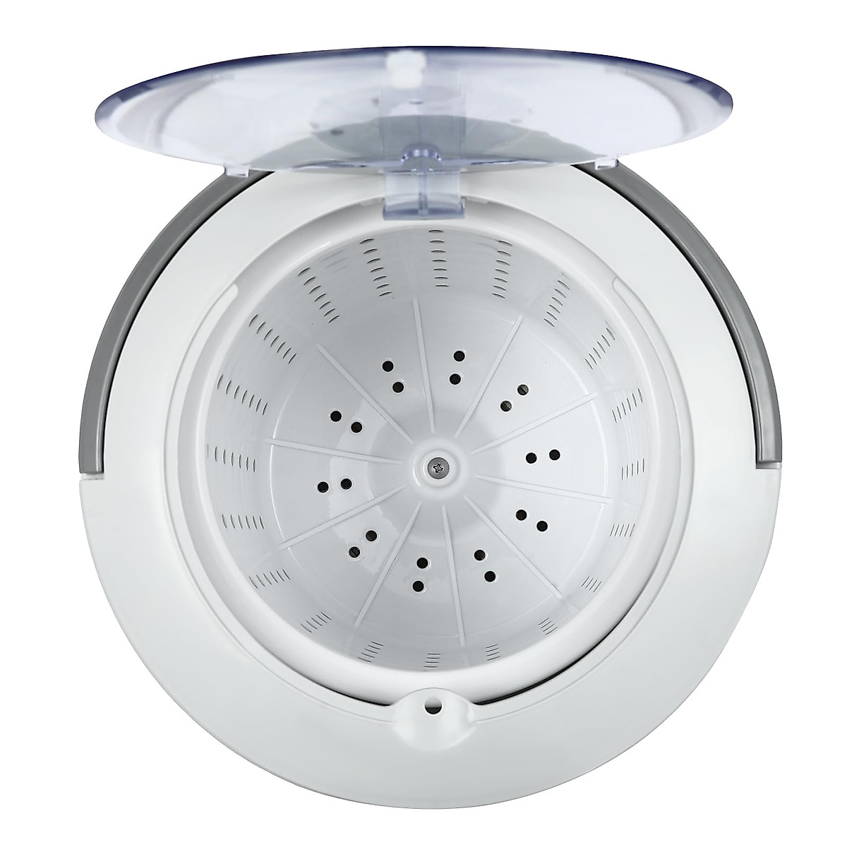 Mini Manual Clothes Dryer, Portable Foot Powered Washing Machine, Manual Draw Cord Spin Dryer for Home, Dorm, Apartment, RV, Travel, Outdoor Use (Blue)