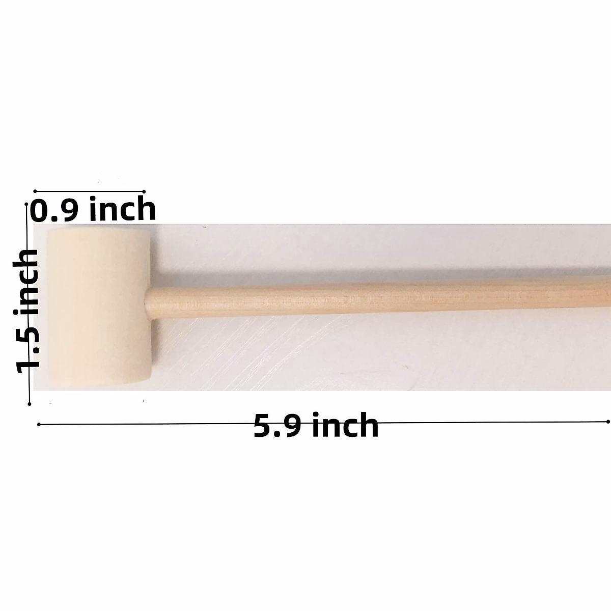 Autupy 20 Pieces Wooden Crab Lobster Seafood Mallets,Wooden Hammer for Chocolate,Breakable Heart Hammer