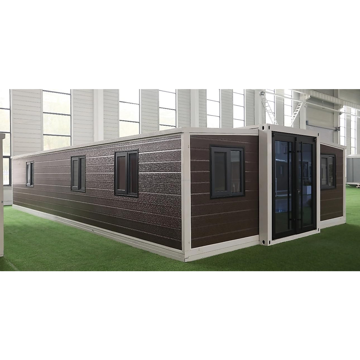 Prefab Tiny House, 40FT, 3 Bedrooms, Full Bathroom, Kitchen, 800 sq ft, Foldable Mobile Home, Modular Home, Container Home, Tiny House to Live in, Cabin Prefab (40FT).