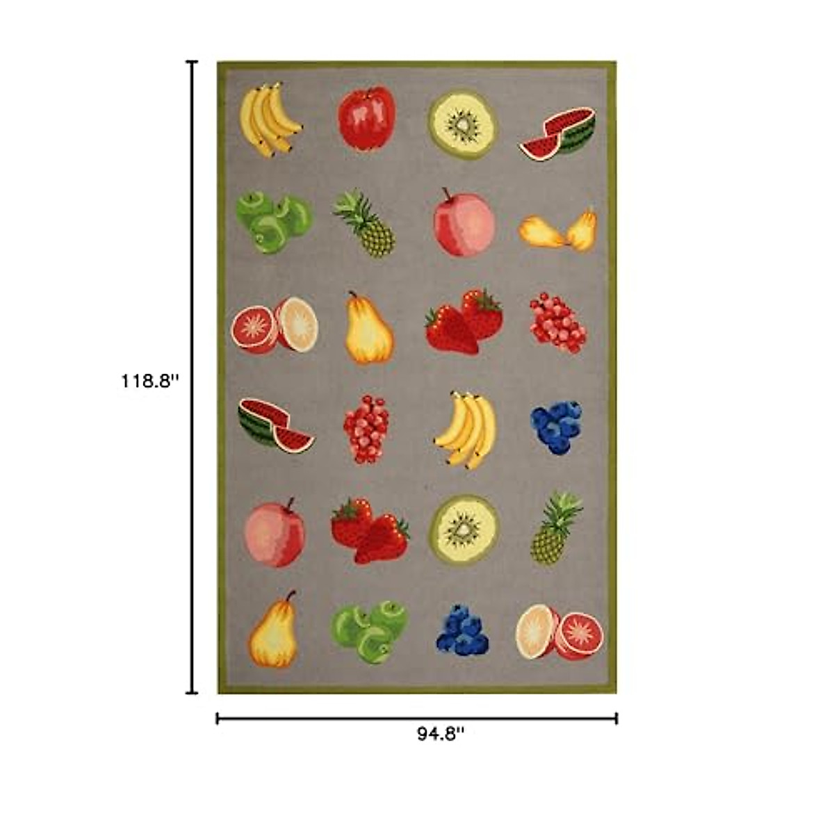 SAFAVIEH Chelsea Collection Area Rug - 8' x 10', Stone, Hand-Hooked French Country Wool, Ideal for High Traffic Areas in Living Room, Bedroom (HK265B)