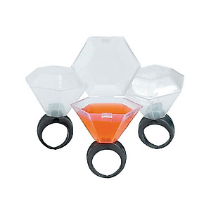 Plastic Wedding Ring Shot Glass (12 Shot Glasses) .75oz