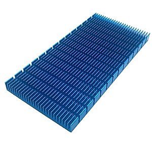 Aluminum Heat Sink Heatsink Module Cooler Fin Heat Radiator Board Cooling for Amplifier Transistor Semiconductor Devices Blue Tone 150mm (L) x 74mm (W) x10mm (H)