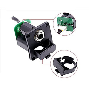 Jiayouy 1 Set 3-Band EQ Piezo Pickup Ukulele Preamp Amplifier Equalizer Tuner System with LCD Display and Volume Control